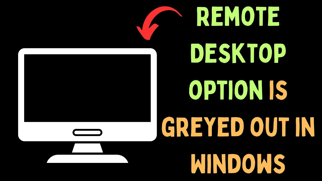 How to Fix Remote Desktop Option is Greyed Out in Windows 11 - YouTube