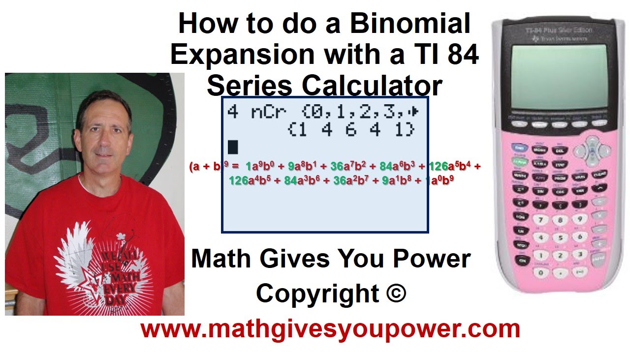 How To Do A Binomial Expansion TI 84 Series Calculator YouTube