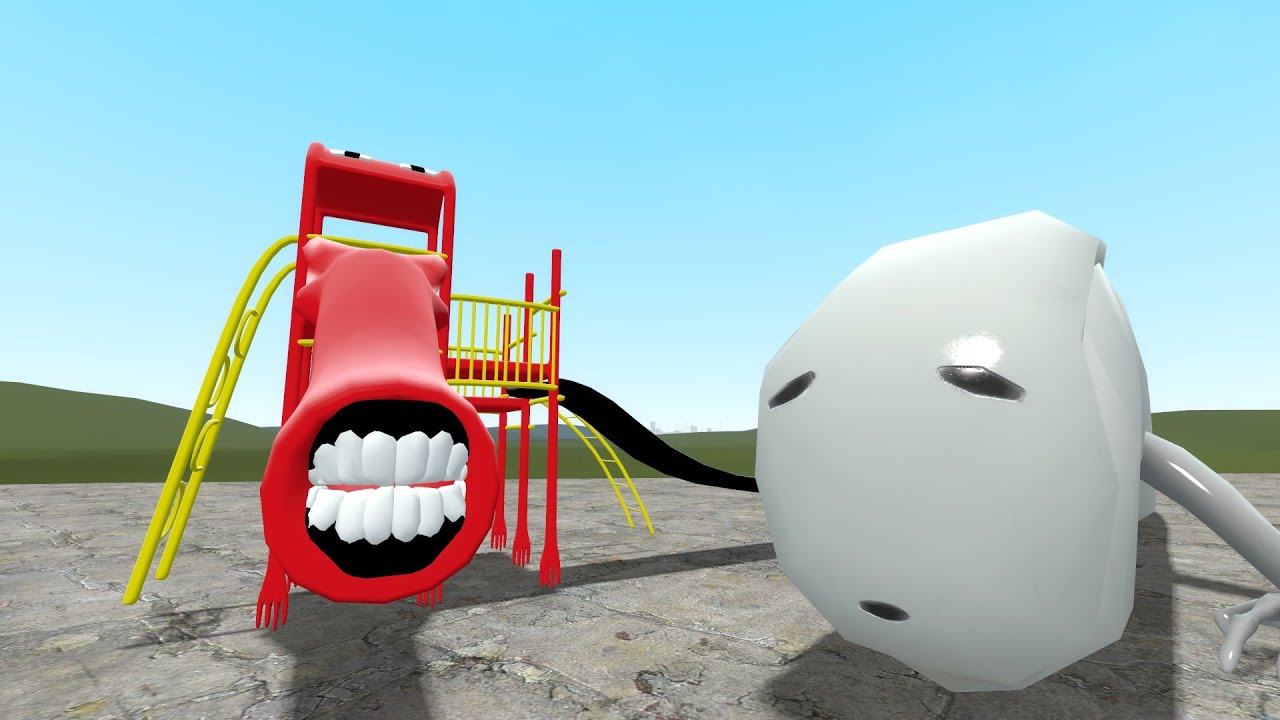 Gmod: Bridge Worm Vs The Extra Slide (Trevor Henderson Mod Pack) - YouTube
