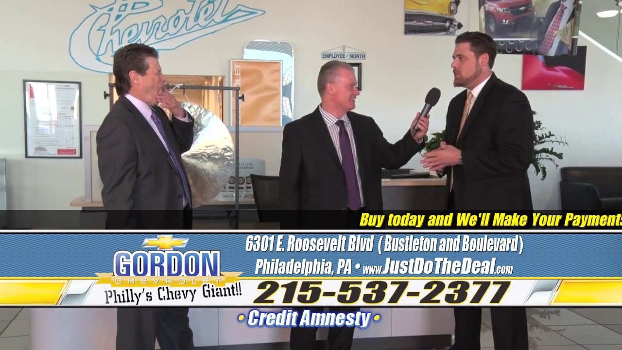 "We're Making Your Payments for an Entire Year" Gordon Chevrolet ...