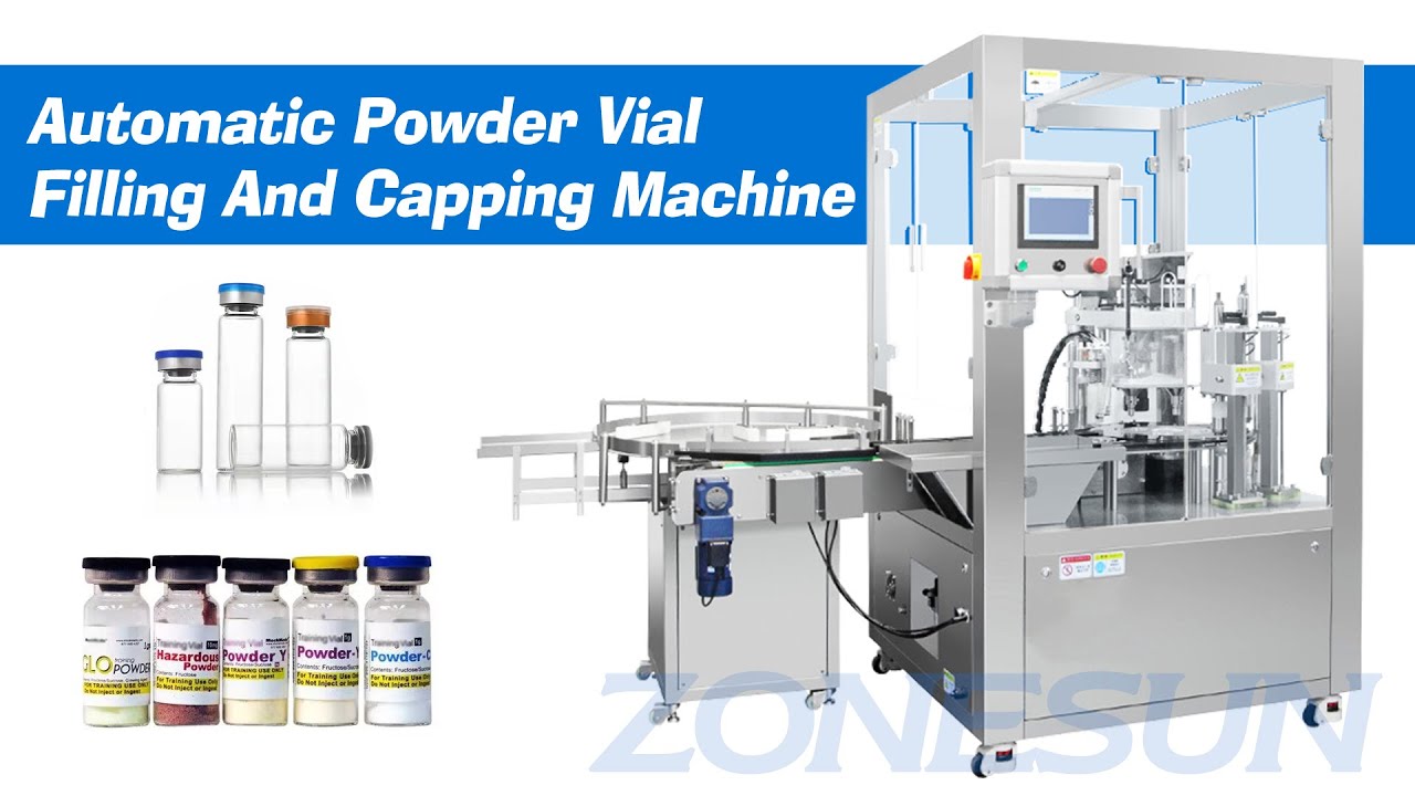 How To Use Rotary Automatic Vial Powder Filling And Sealing Machine ...