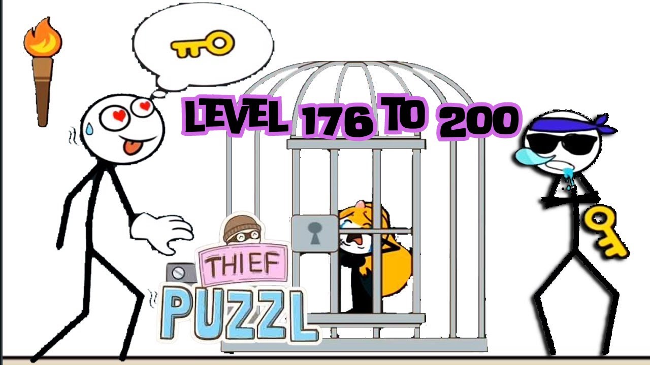 The Thief Puzzle Level 176 to 200 | Complete level | Epic Gameplay ...