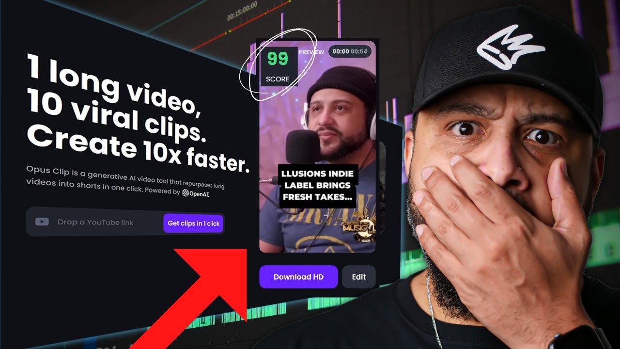 Ai Video Editor 🤯 Turns Long Videos Into Viral Shorts Youtube