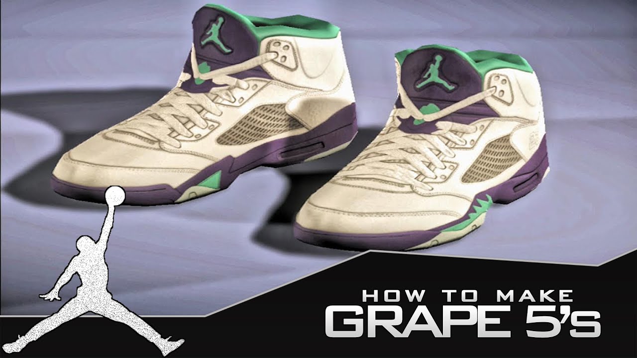 NBA 2K15 AiiR Locker - How To Make Jordan Grape 5's Ep.1 - YouTube