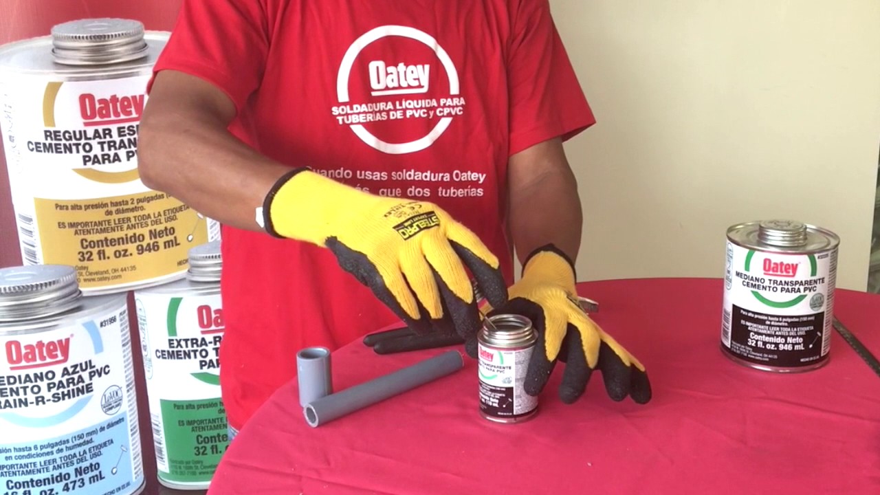Forma de aplicación pegamento para PVC (Negro). - YouTube