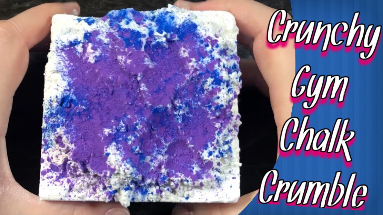 Satisfying + ASMR : Crunchy Gym Chalk Crumble : Break Time - YouTube