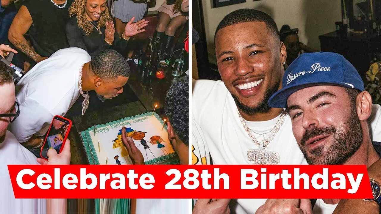 Saquon Barkley Celebrates His 28th Birthday Party After Super Bowl Win ...