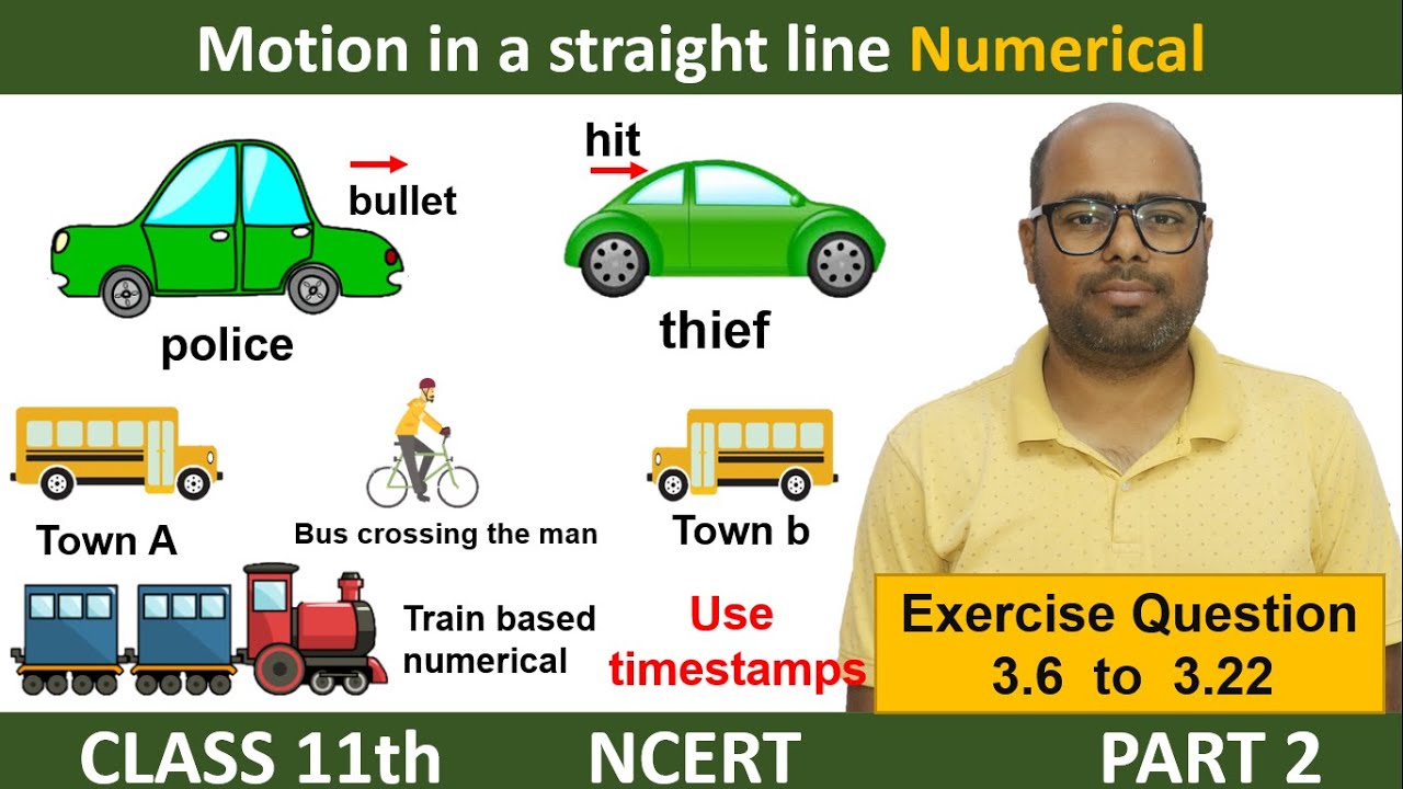 motion in a straight line class 11 exercise solutions part 2 | class 11 ...