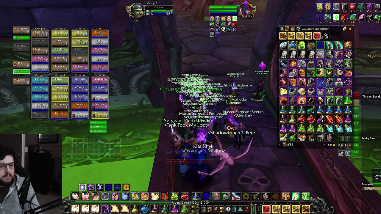 WOW NAXX RAID Afterlife Holy Paladin 12/23/2020 Four Horsemen and ...