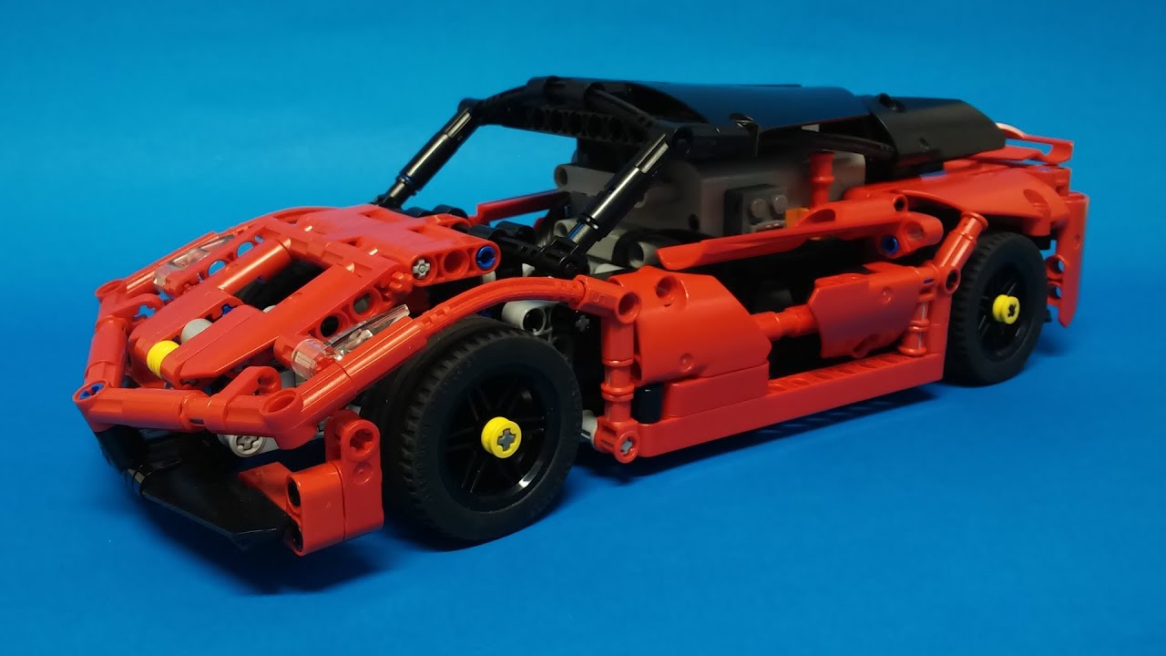 Lego Technic Motorized Sports Car - YouTube