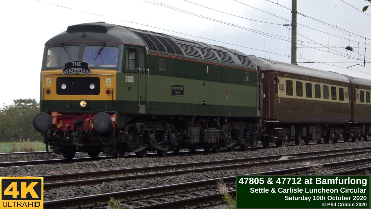 47805 & 47712 at Bamfurlong - 10th October 2020 - YouTube