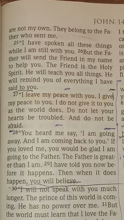 1 Verse - Quick Look #2: John 14:27 - YouTube