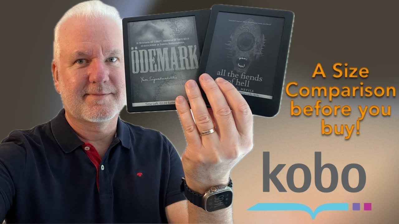 Watch this size comparison between the Kobo Clara and the Kobo Libra e ...