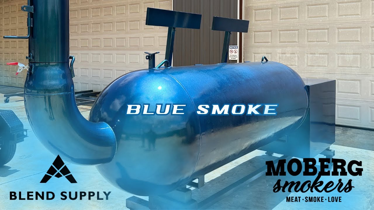 The Color Reveal: Our 'Blue Smoke' Moberg Smoker - YouTube