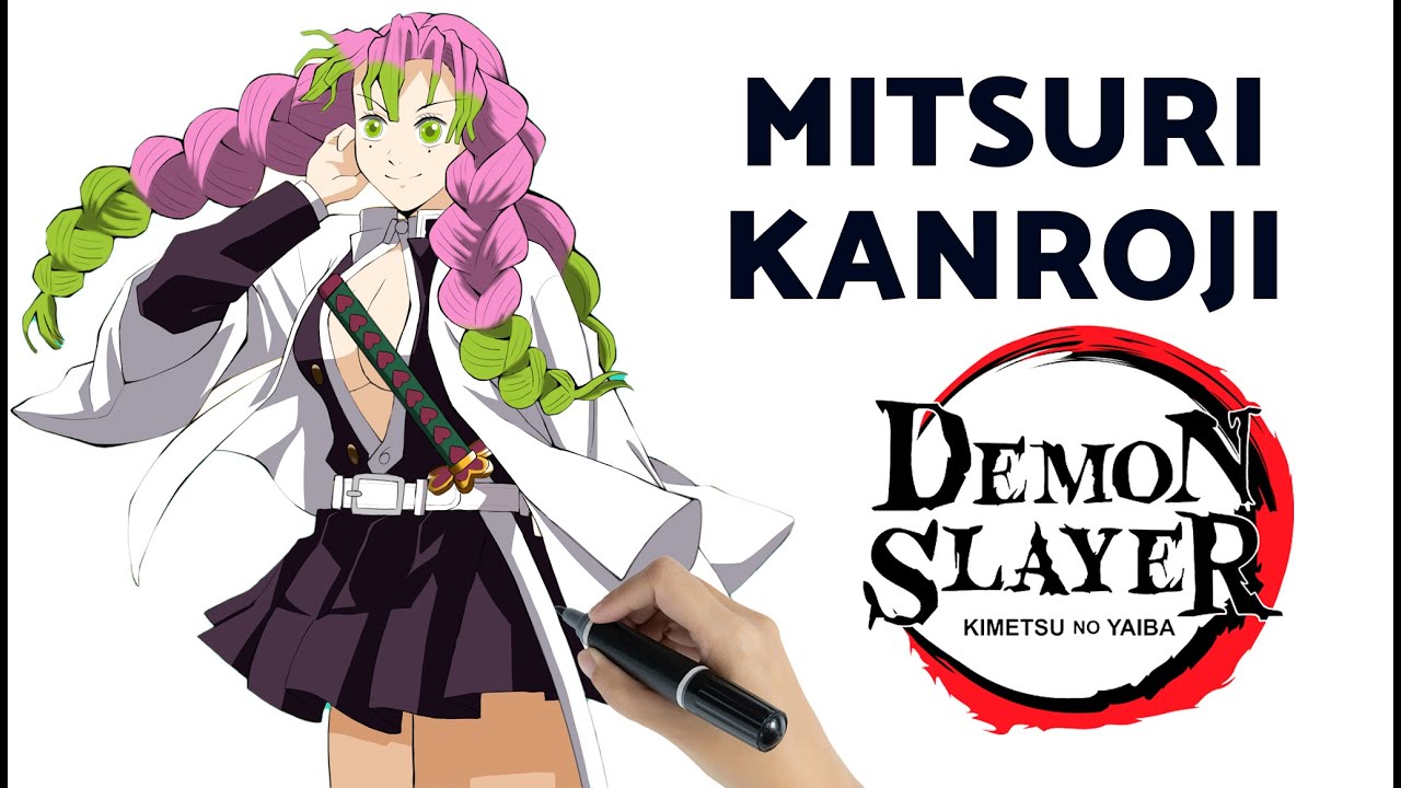 Drawing Mitsuri Kanroji: Behind the lines, his story revealed - YouTube