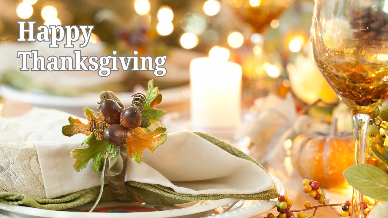 Cozy Thanksgiving Ambience: Smooth Jazz, Candlelit Dinner, and Festive ...