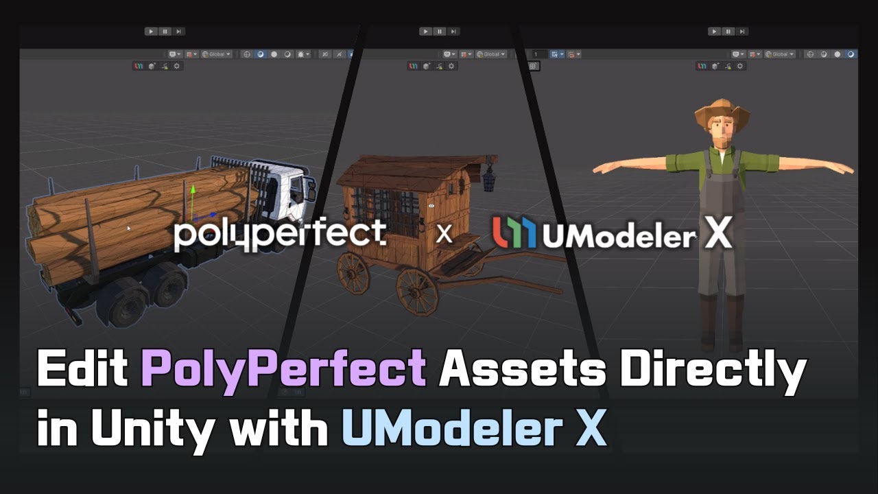 Unlimited Variations in Unity – PolyPerfect & UModeler X Showcase - YouTube