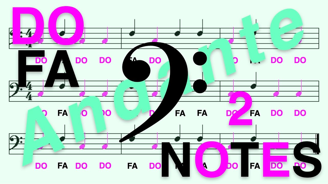 Bass (F) Clef, Do Re... (Ti): Learn to Read the FA and DO Notes in 1 ...