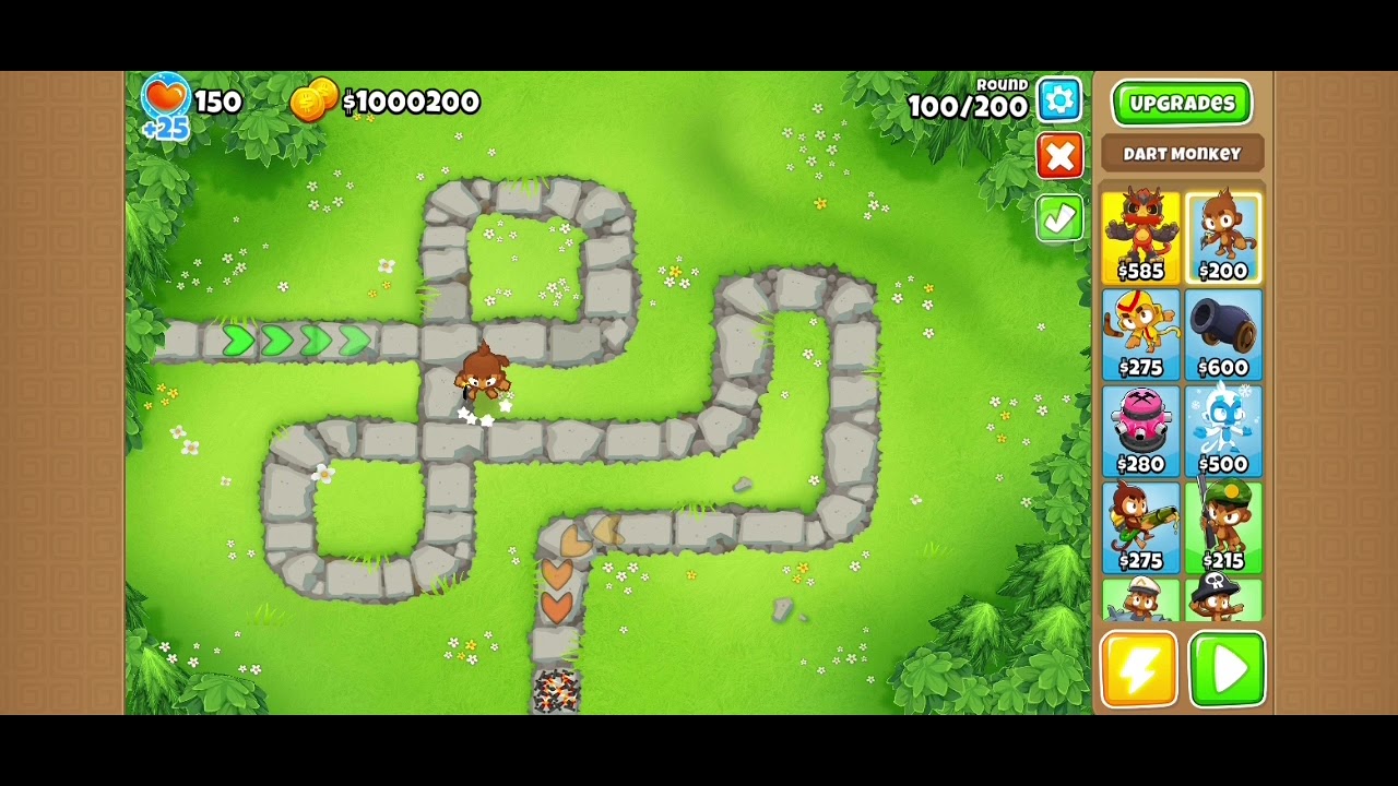 BTD6 - Dart Monkey Paragon (Apex Plasma Master) VS BAD Round 100 - V27 ...