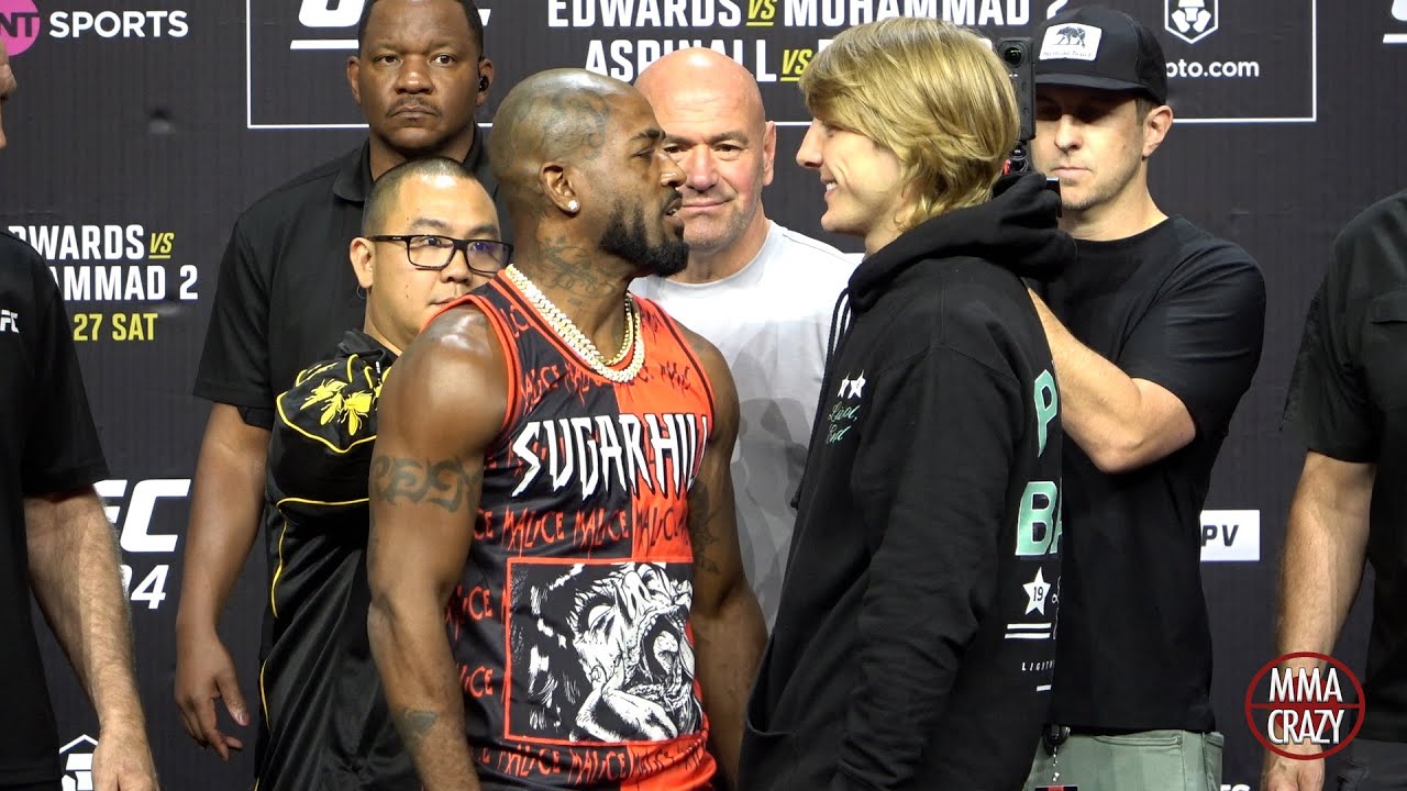 Bobby King Green vs. Paddy Pimblett FIRST Face Off for UFC 304 - YouTube