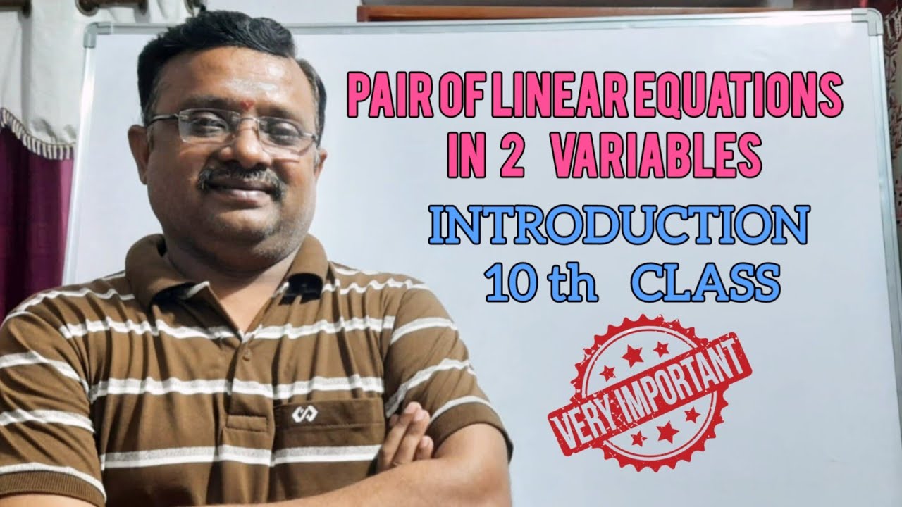 pair of linear equations in two variables class 10,pair of linear ...