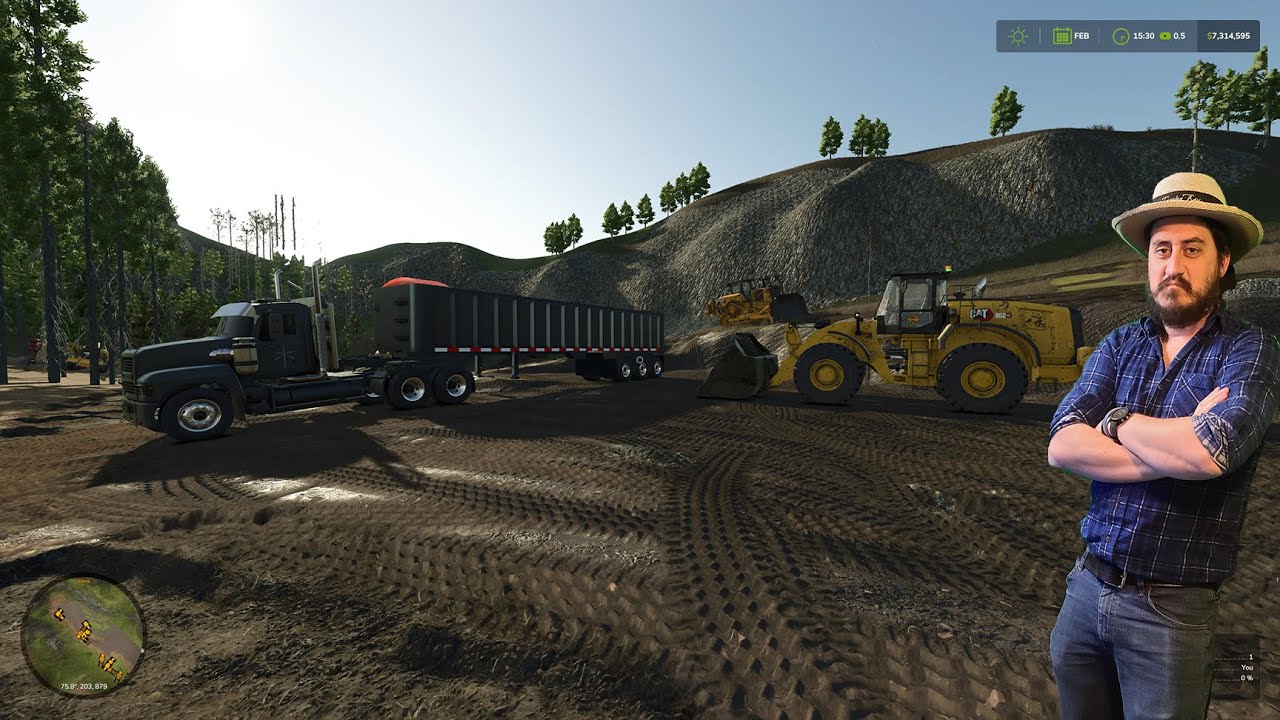 Making a hill of a field a bit flatter! - YouTube