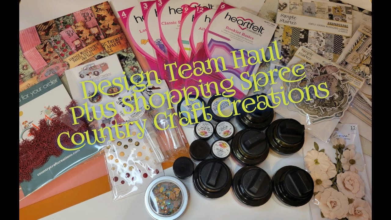 Country Craft Creations Design Team Haul and Shopping Haul - YouTube