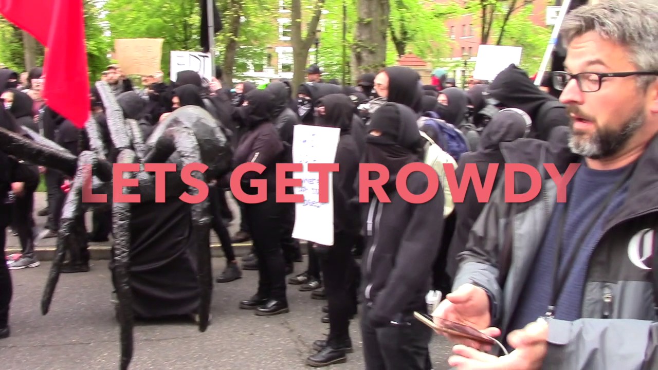PORTLAND MAY DAY ANARCHISTS " MEET THE FUC*ERS " - YouTube