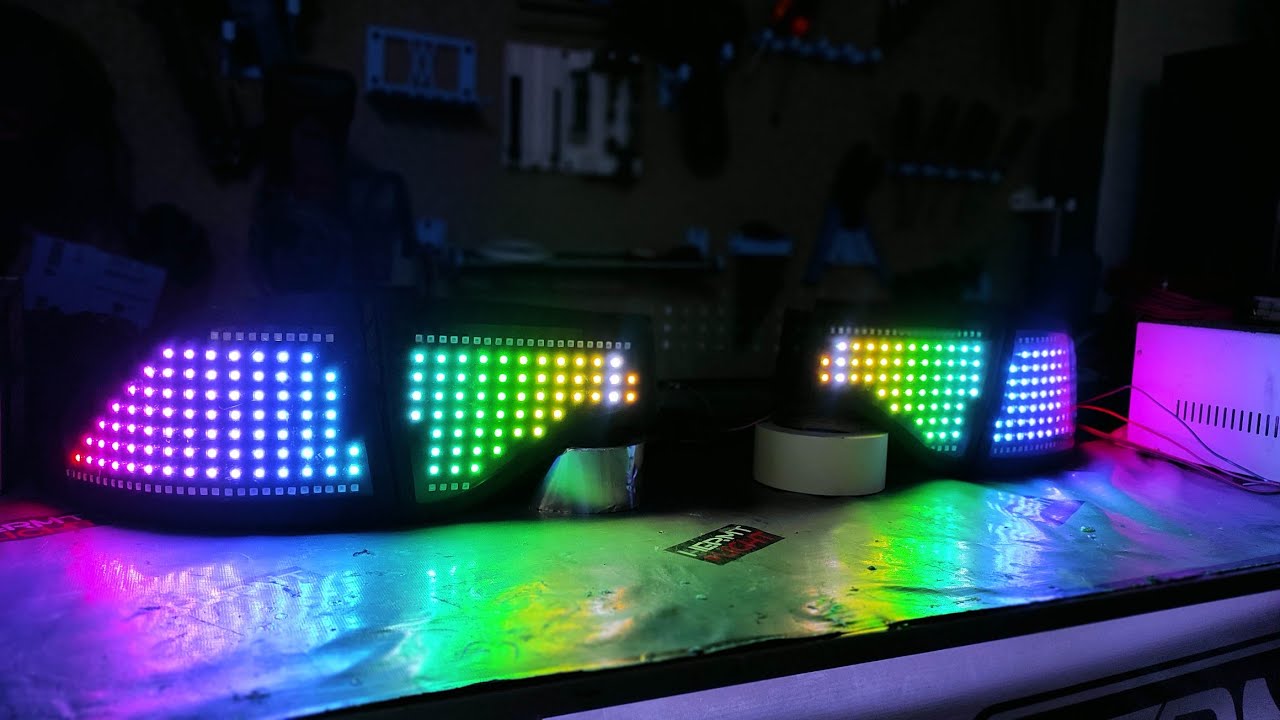 Full color led tail lights - YouTube