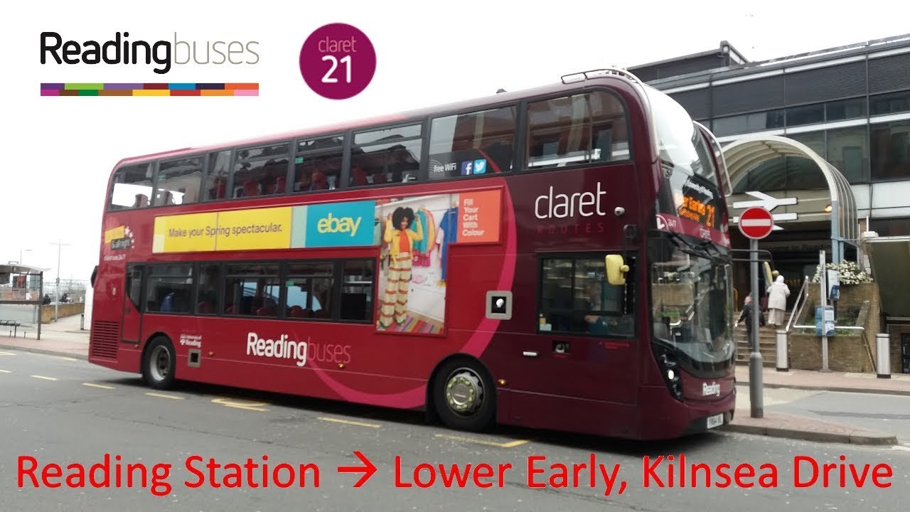 Reading Buses Claret 21 - YouTube