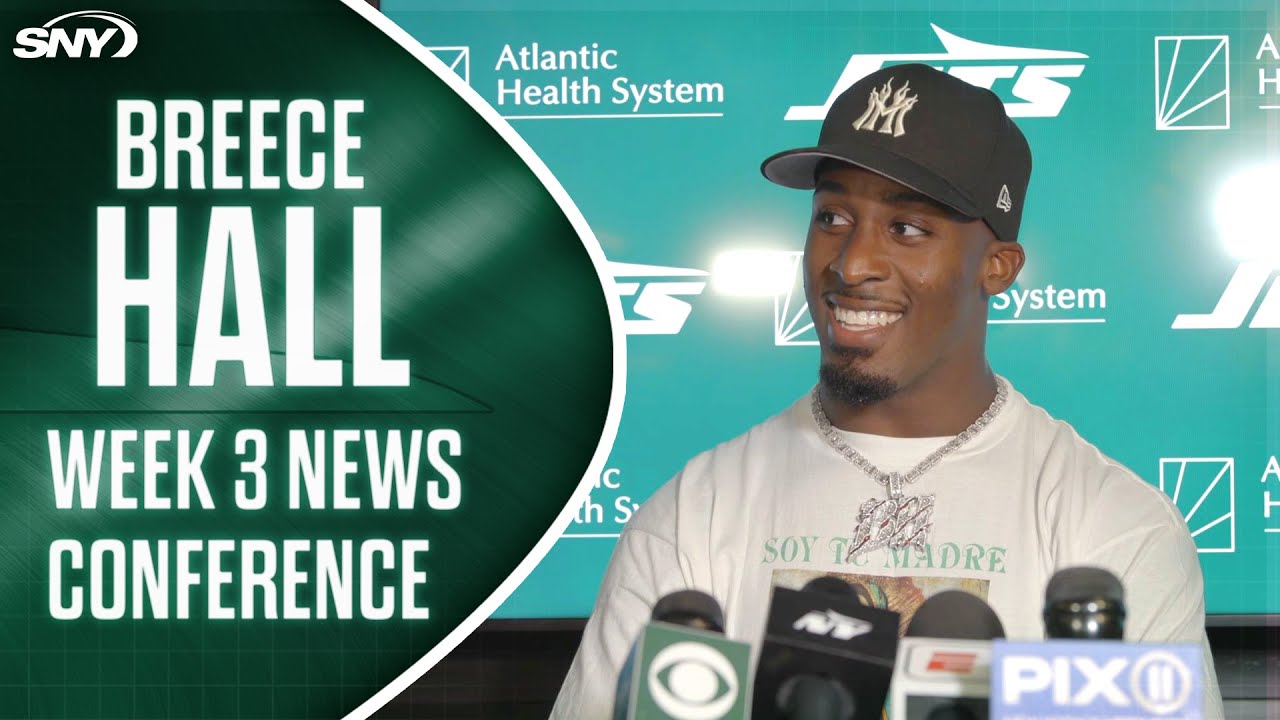 Breece Hall jokes about seeing Jets QB Aaron Rodgers run tonight: 'He's ...