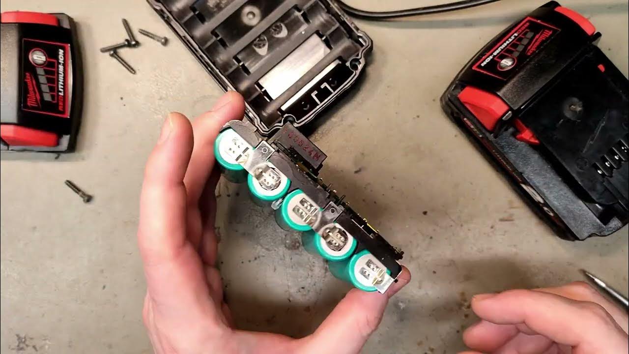 Milwaukee M18 B2 cell replacement tutorial - YouTube Milwaukee M18 B2 cell replacement tutorial - YouTube