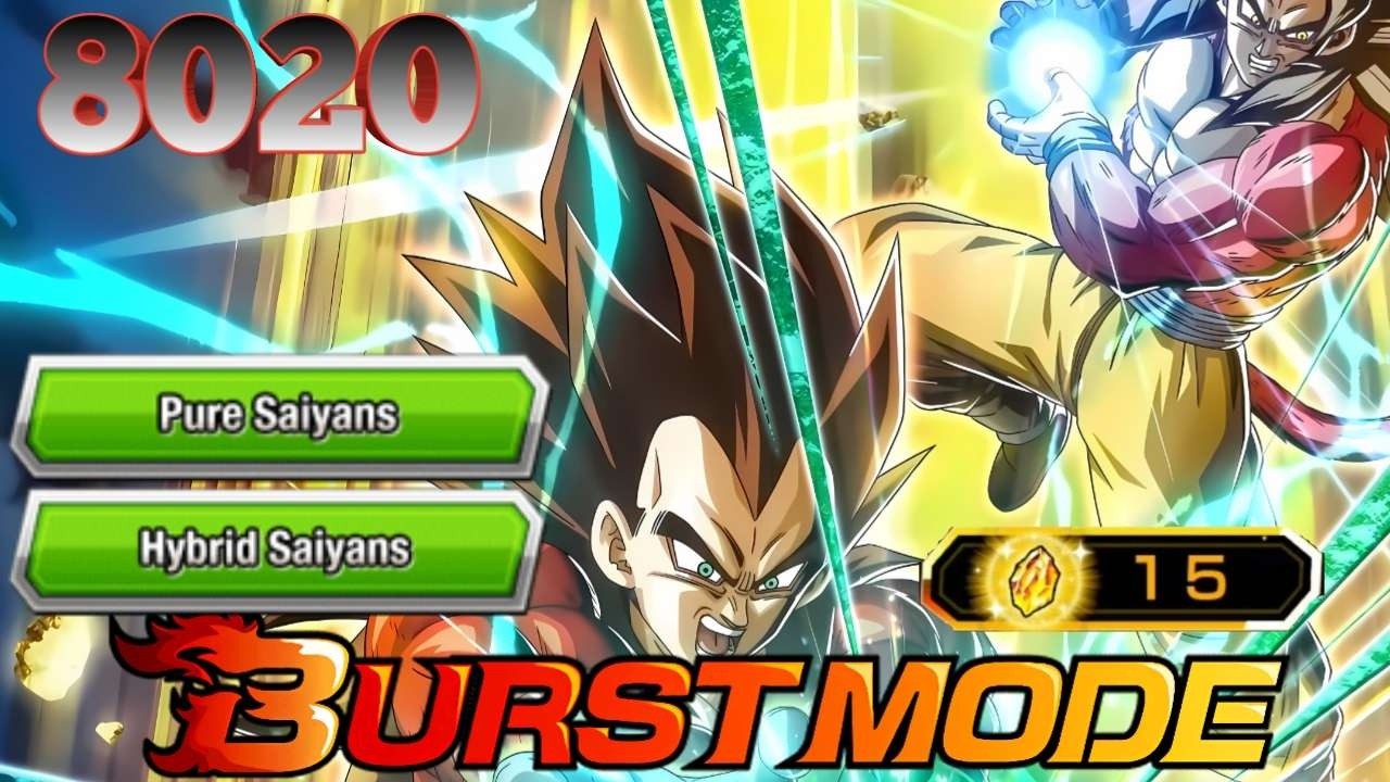ALL MISSIONS COMPLETED! 8020 POINTS BURST MODE VS SSJ4 VEGETA & GOKU ...