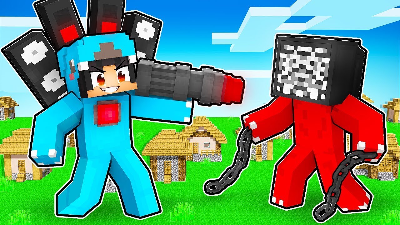 Omz SPEAKER MAN vs Crystal TV MAN TITAN in Minecraft! - YouTube