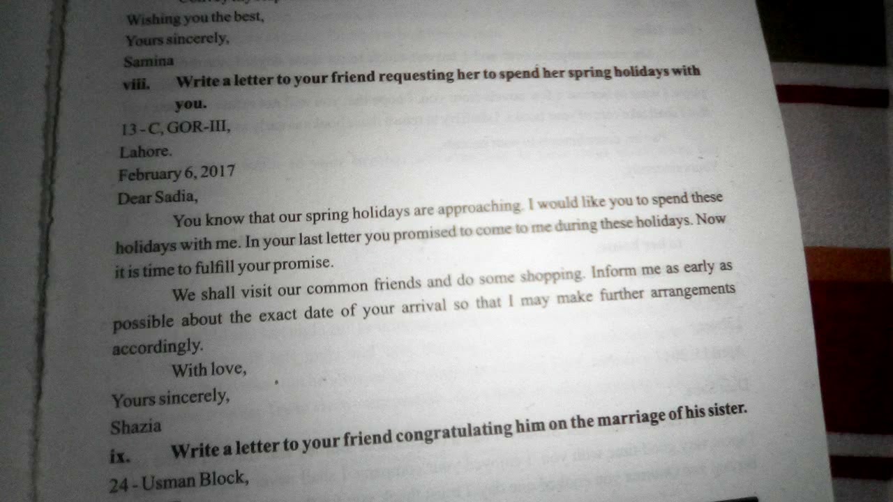 9th•English•Grammar and Composition• Letter no 8 - YouTube