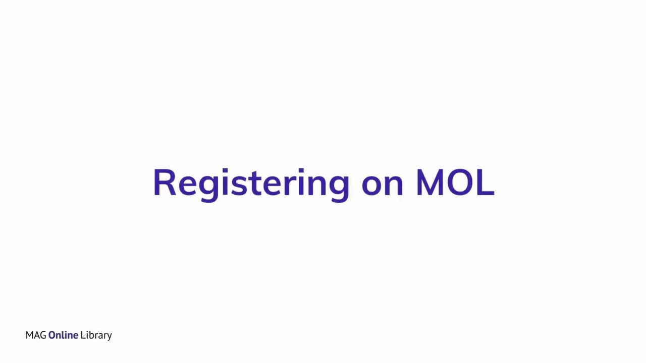 How to Register Your Free Account | MAG Online Library - YouTube