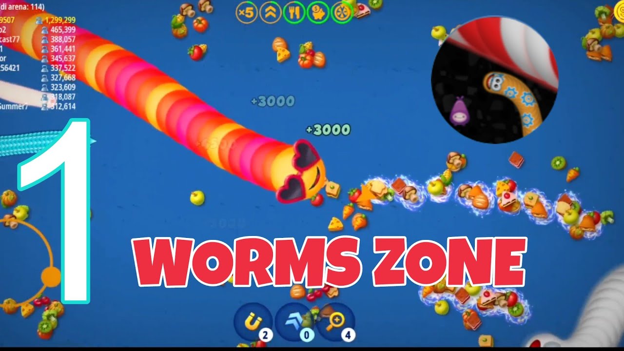 Worms zone gameplay walkthrough android iOS 2024 - YouTube