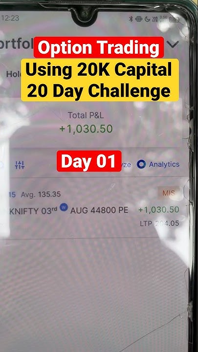 Using 20K Capital 20 Day Challenge Day 01 #stockmarket #banknifty Banknifty - YouTube
