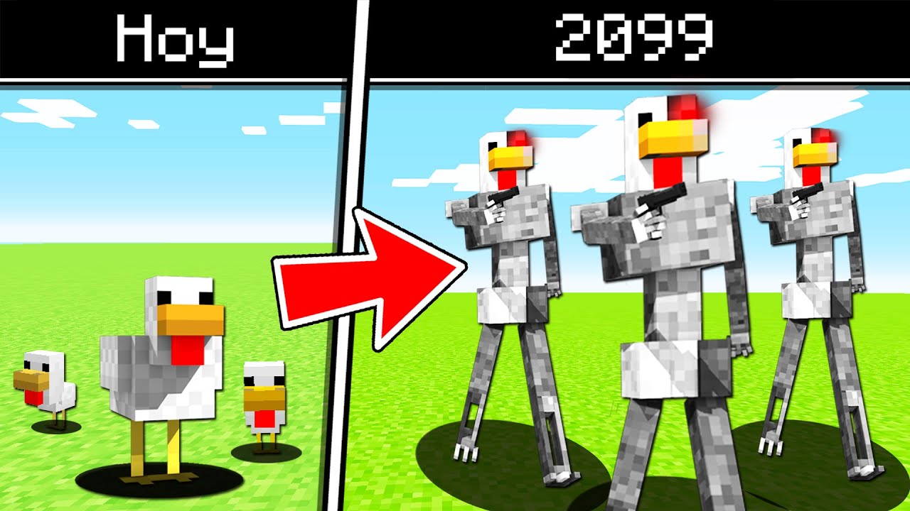 Asi seran los MOBS de MINECRAFT en el FUTURO 😱 - YouTube