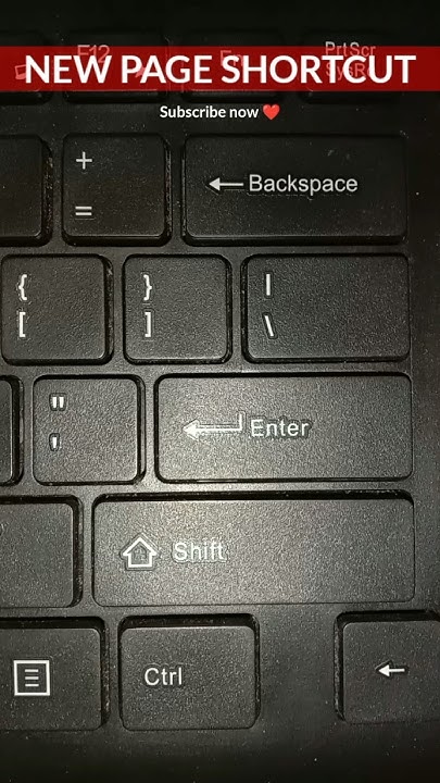 Insert new page in MS Word Shortcut key | Keyboard shortcuts #shorts - YouTube