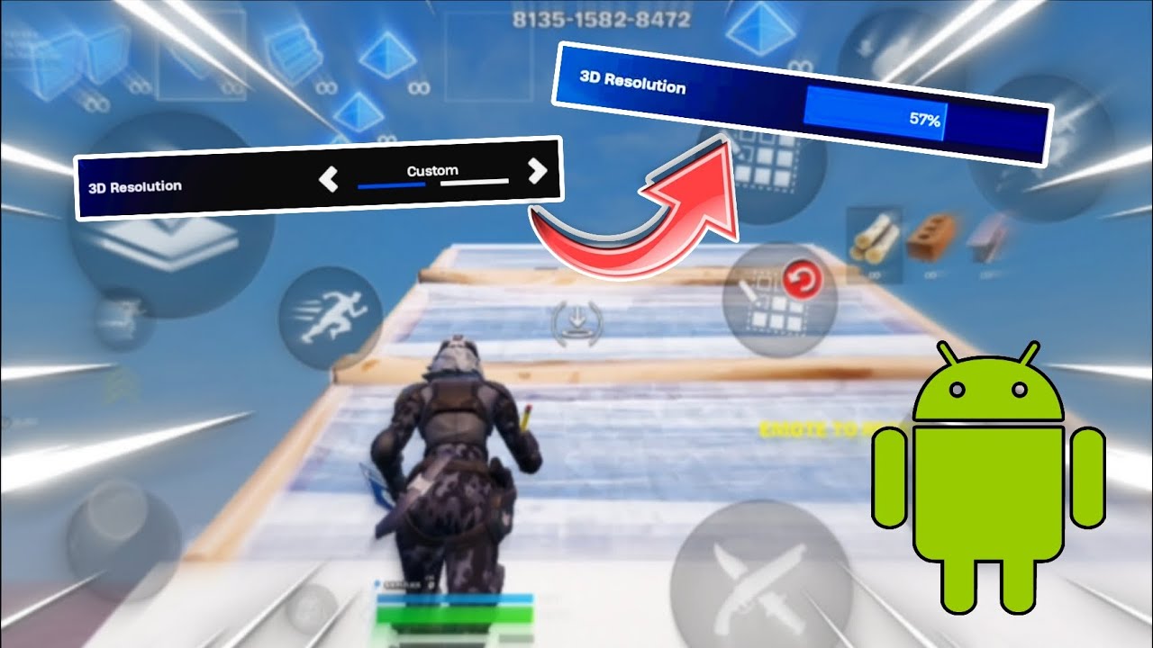 How To Change 3D Resolution On Fortnite Mobile - YouTube