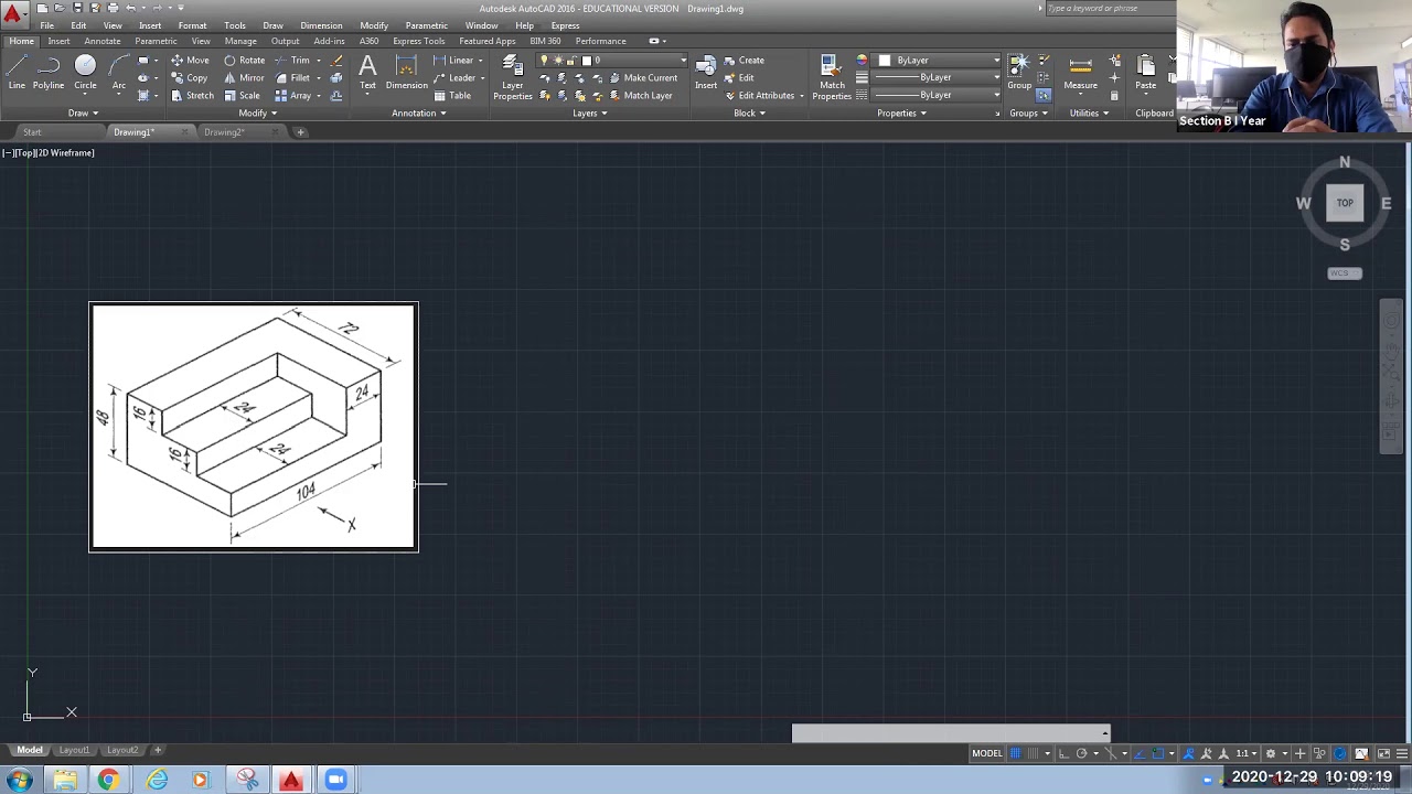 AutoCAD - ISOMETRIC PROJECTION - ORTHOGRAPHIC PROJECTION - ENGINEERING ...