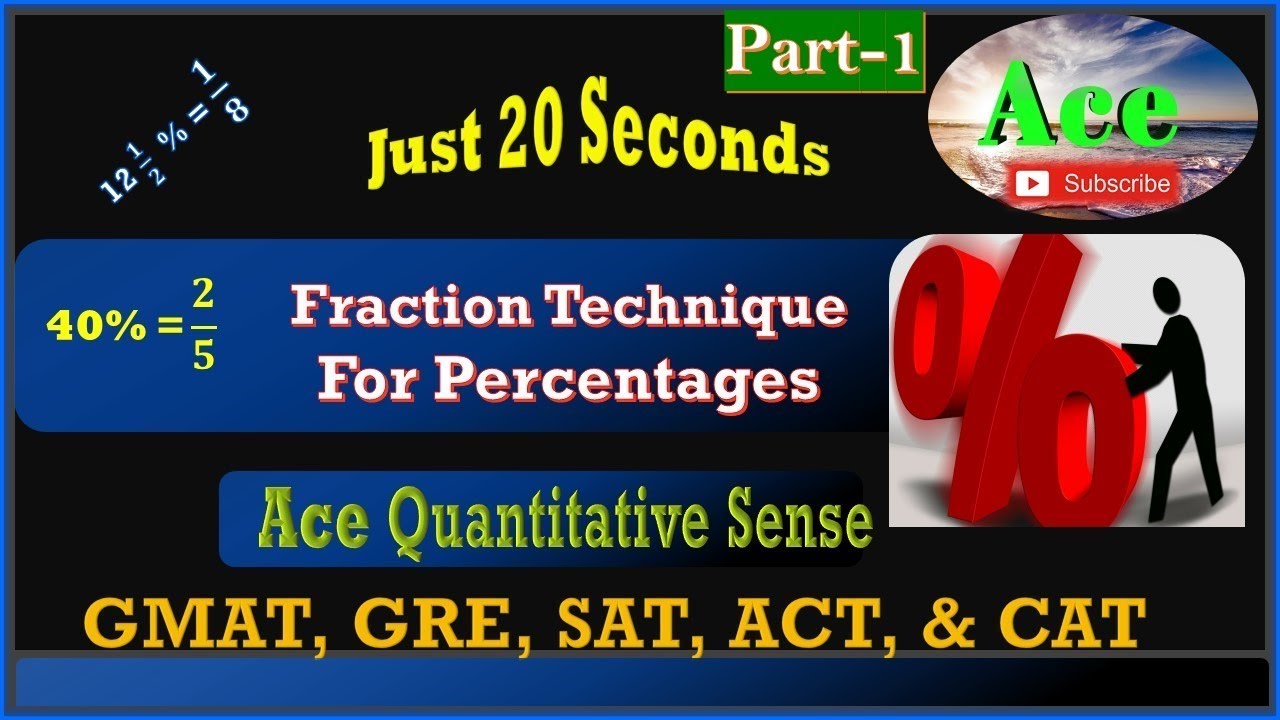 Ace Quant Sense: Percentage Tips and Techniques Part - 1 - YouTube