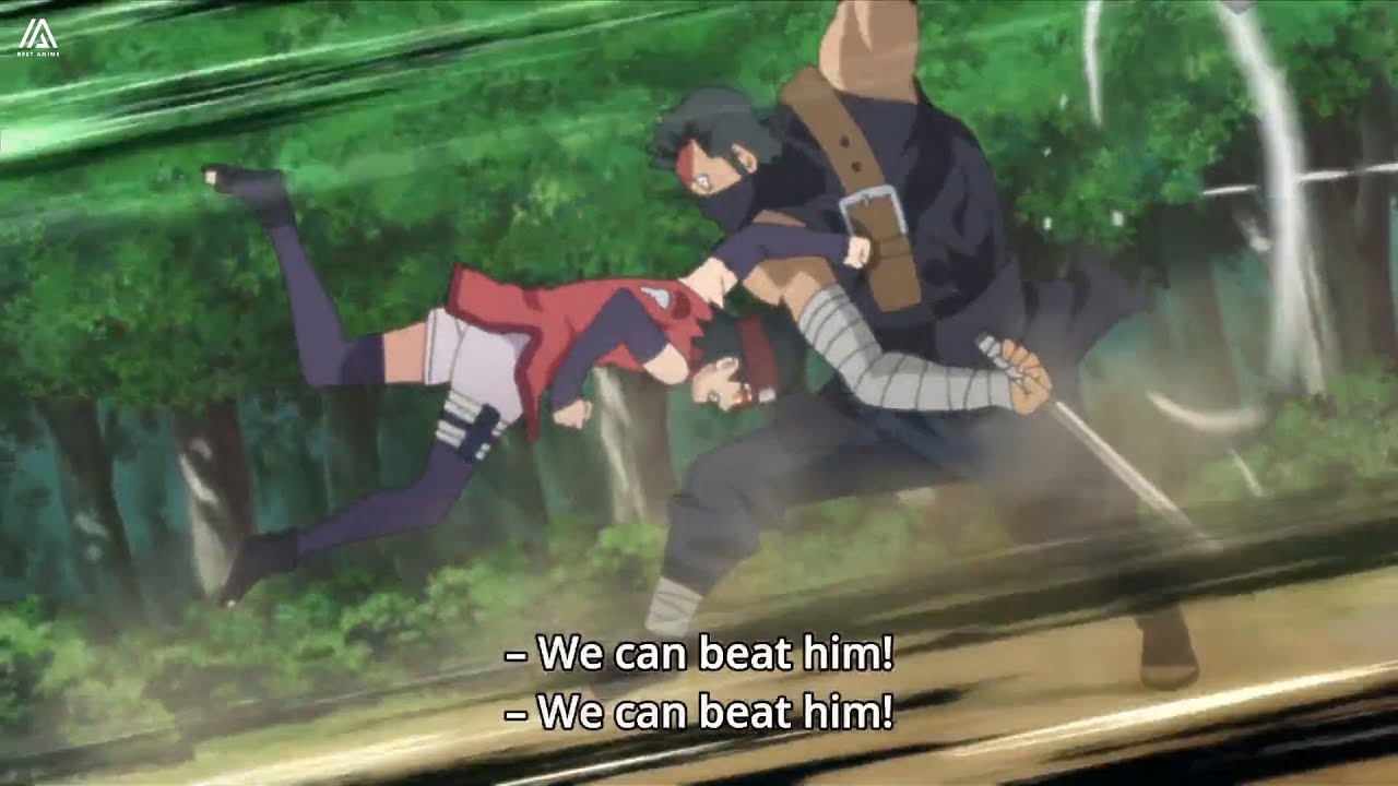 Konohamaru, Boruto, Mitsuki and Sarada vs Hidari and Ashimaru | Boruto ...