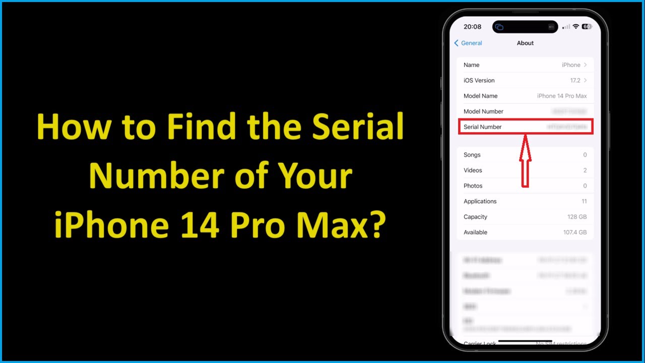 How to Find the Serial Number of Your iPhone 14 Pro Max? - YouTube