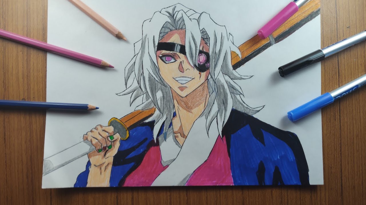 How To Draw Tengen Uzui - YouTube