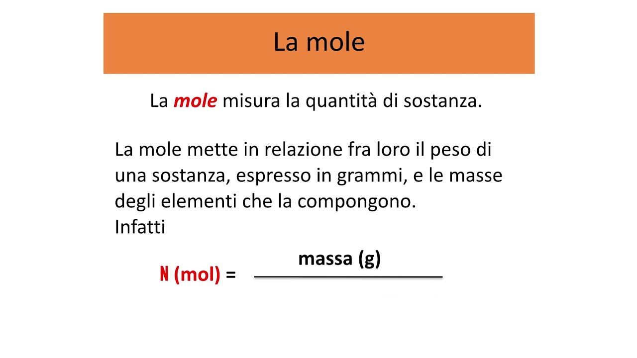 Lezione Di Chimica Le Reazioni Chimiche La Mole Le Ossidoriduzioni