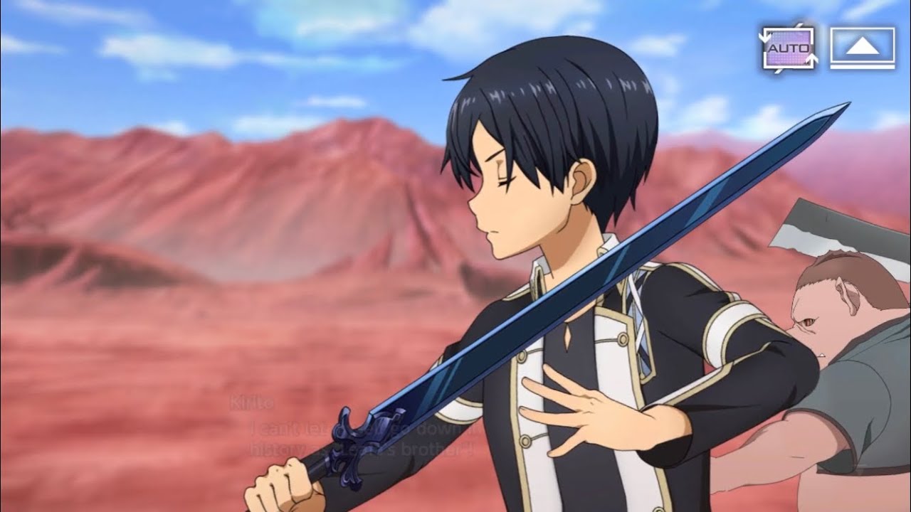 Sword Art Online Alicization Rising Steel Kirito helping Dark territory ...