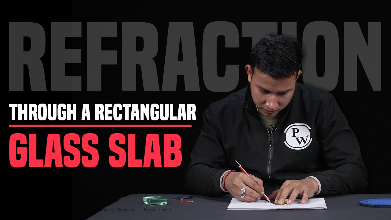 Refraction through a Rectangular glass slab.... - YouTube