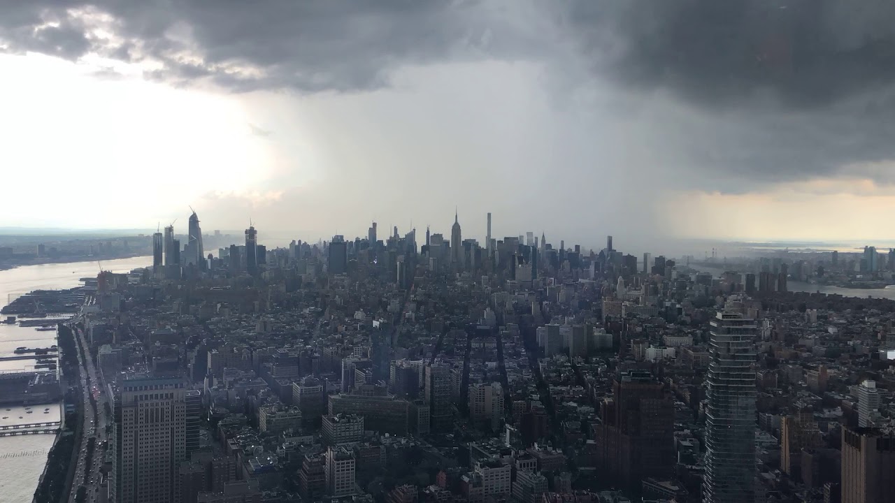 New York City Time Lapse Rain Weather Storm - YouTube